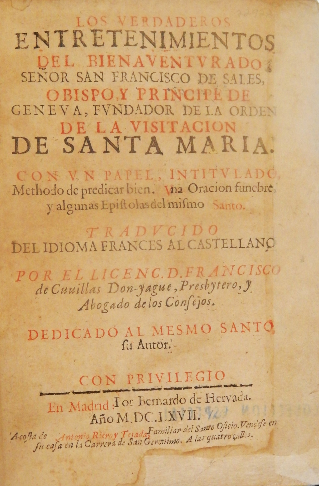 Los verdaderos entretenimientos del bienaventvrado Señor San Francisco ...