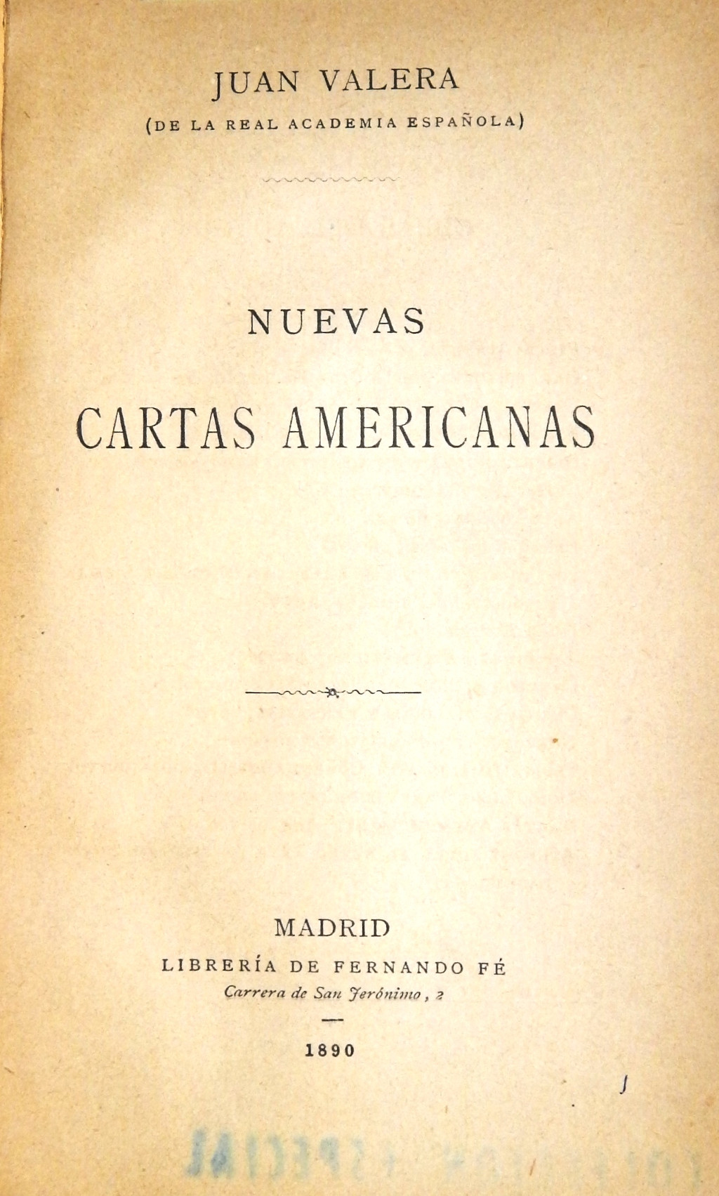 Nuevas cartas americanas – Fondo Reservado de la Biblioteca México