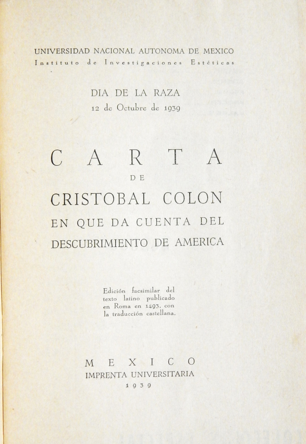 Carta de Cristóbal Colón en que se da cuenta del descubrimiento de ...