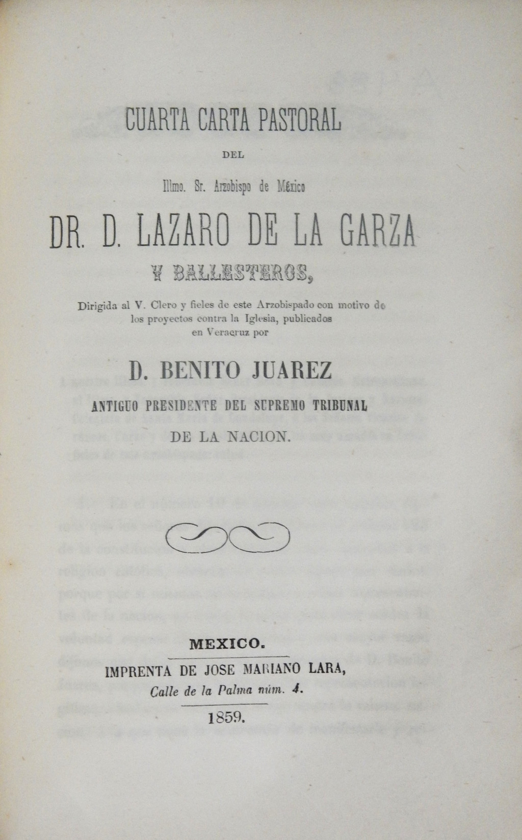 Cuarta carta pastoral del Illmo. Sr. Arzobispo de México Dr. D. Lázaro ...